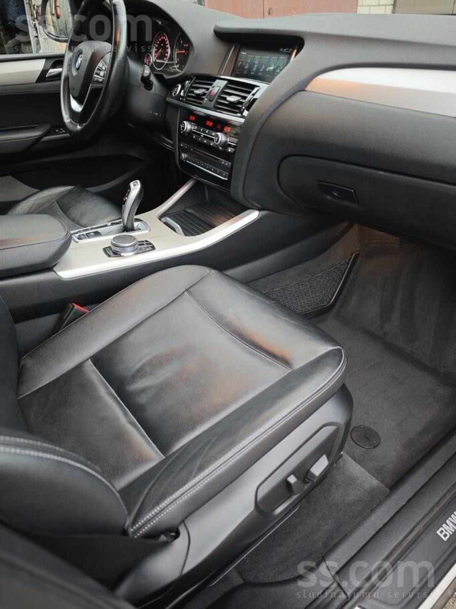 White BMW X3 2016 in Riga, with an engine capacity of 2.00 L and mileage of 218 thousand km for 15700 €, photo 13 on AUTOMOTO.COM.LV