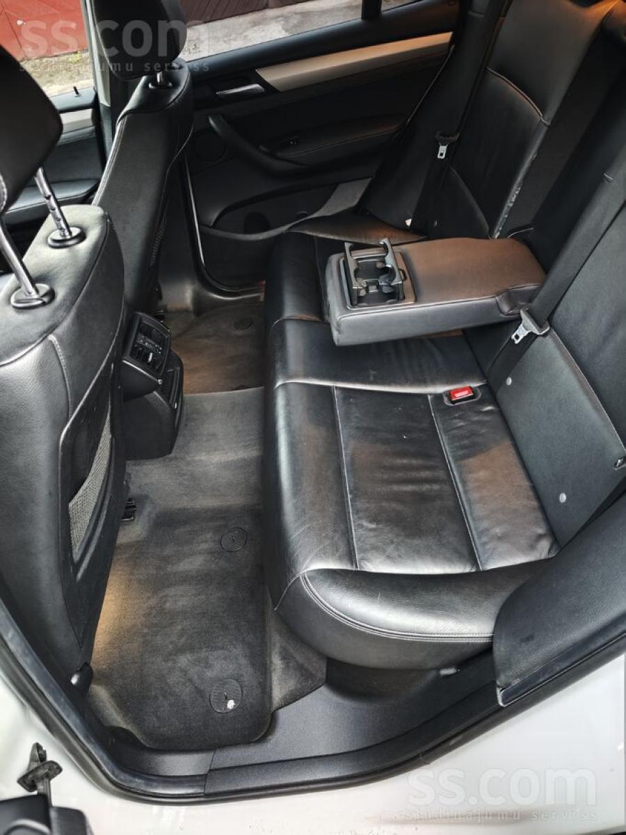 White BMW X3 2016 in Riga, with an engine capacity of 2.00 L and mileage of 218 thousand km for 15700 €, photo 14 on AUTOMOTO.COM.LV