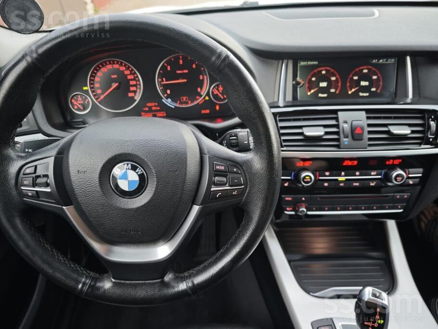 White BMW X3 2016 in Riga, with an engine capacity of 2.00 L and mileage of 218 thousand km for 15700 €, photo 17 on AUTOMOTO.COM.LV