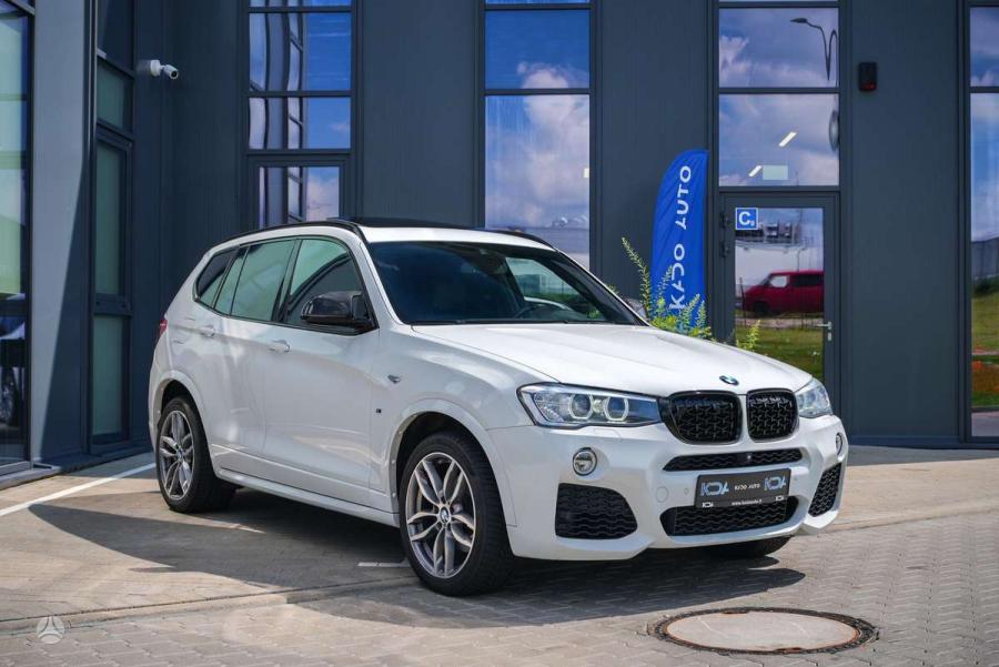 White BMW X3 2016 in Kaunas, with an engine capacity of 2.99 L and mileage of 251 thousand km for 15950 €, photo 1 on AUTOMOTO.COM.LV