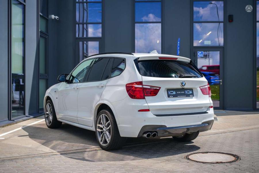 White BMW X3 2016 in Kaunas, with an engine capacity of 2.99 L and mileage of 251 thousand km for 15950 €, photo 10 on AUTOMOTO.COM.LV