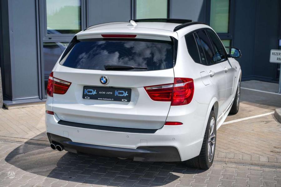 White BMW X3 2016 in Kaunas, with an engine capacity of 2.99 L and mileage of 251 thousand km for 15950 €, photo 13 on AUTOMOTO.COM.LV