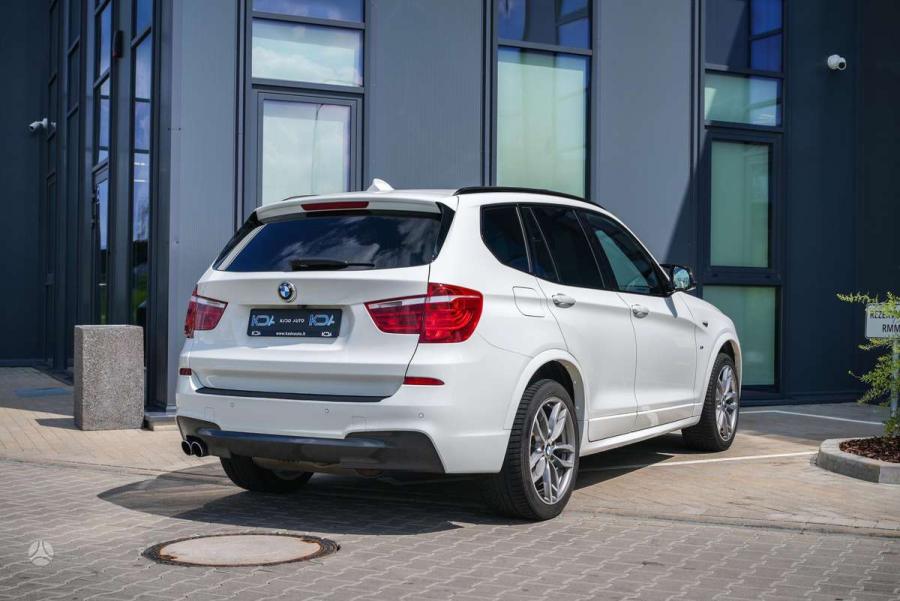 White BMW X3 2016 in Kaunas, with an engine capacity of 2.99 L and mileage of 251 thousand km for 15950 €, photo 14 on AUTOMOTO.COM.LV