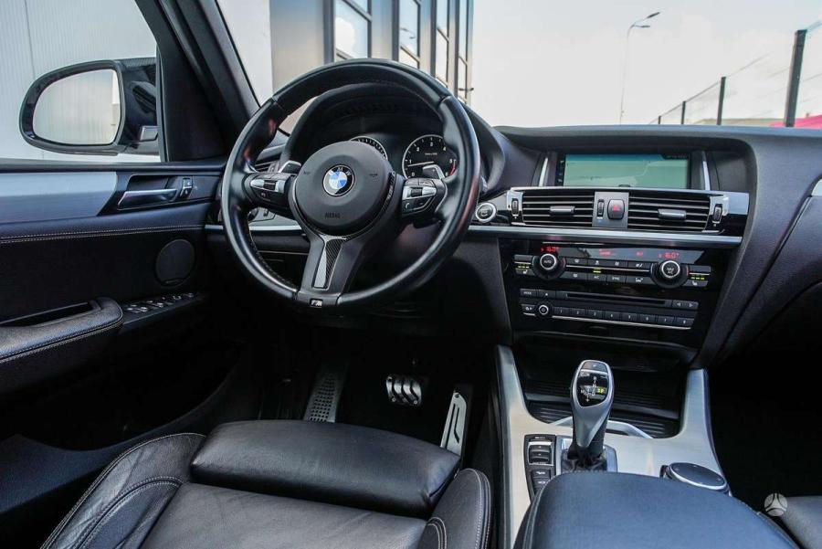 White BMW X3 2016 in Kaunas, with an engine capacity of 2.99 L and mileage of 251 thousand km for 15950 €, photo 19 on AUTOMOTO.COM.LV