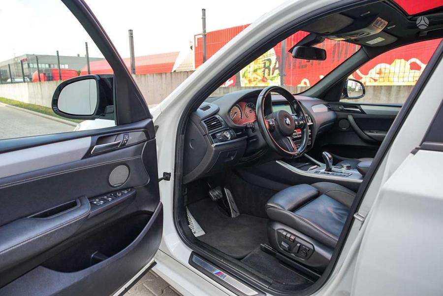 White BMW X3 2016 in Kaunas, with an engine capacity of 2.99 L and mileage of 251 thousand km for 15950 €, photo 28 on AUTOMOTO.COM.LV