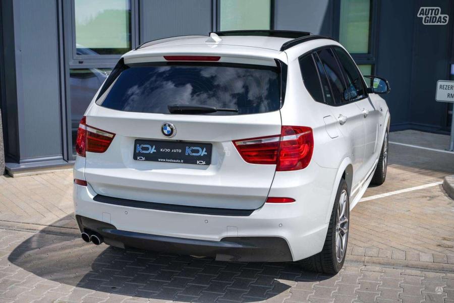 White BMW X3 2016 in Kaunas, with an engine capacity of 3.00 L and mileage of 251 thousand km for 15950 €, photo 13 on AUTOMOTO.COM.LV