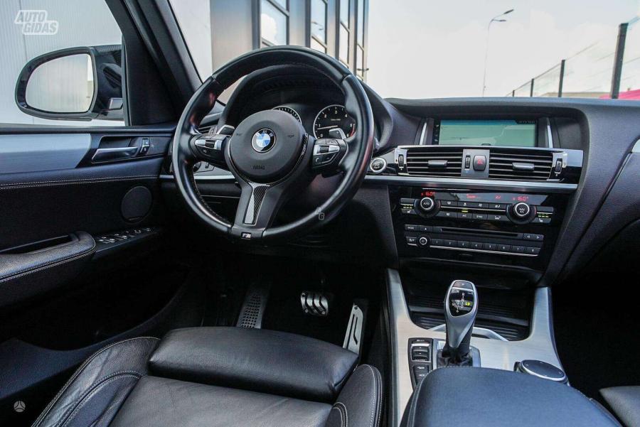 White BMW X3 2016 in Kaunas, with an engine capacity of 3.00 L and mileage of 251 thousand km for 15950 €, photo 19 on AUTOMOTO.COM.LV