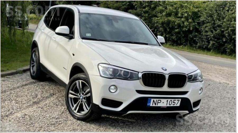 White BMW X3 2016 in Daugavpils, with an engine capacity of 2.00 L and mileage of 255 thousand km for 14000 €, photo 1 on AUTOMOTO.COM.LV