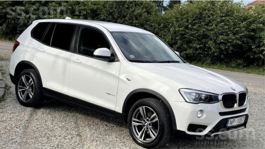 White BMW X3 2016 in Daugavpils, with an engine capacity of 2.00 L and mileage of 255 thousand km for 14000 €, photo 3 on AUTOMOTO.COM.LV