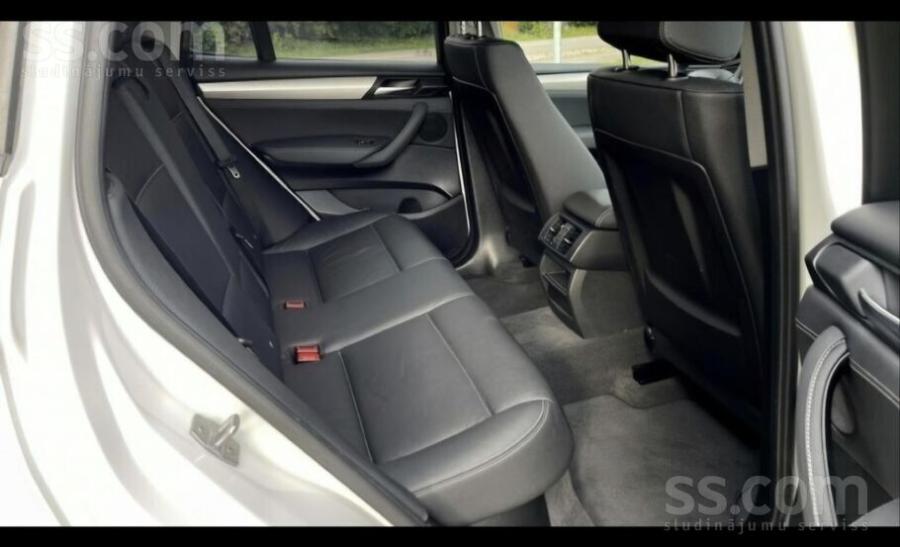 White BMW X3 2016 in Daugavpils, with an engine capacity of 2.00 L and mileage of 255 thousand km for 14000 €, photo 8 on AUTOMOTO.COM.LV