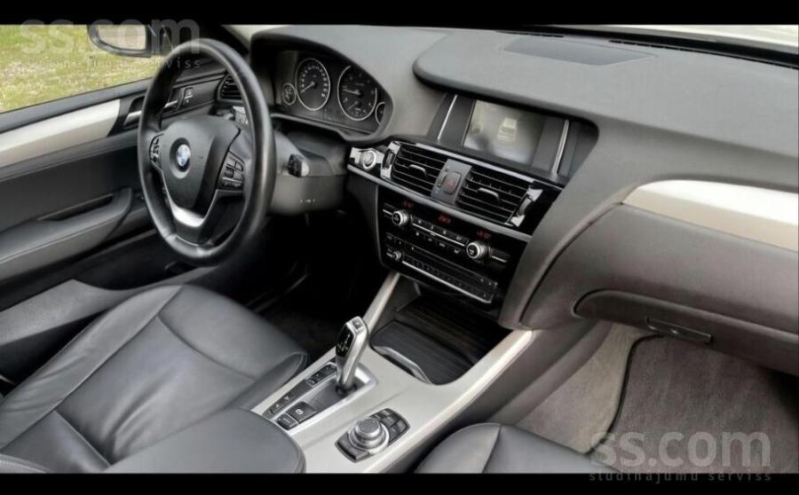 White BMW X3 2016 in Daugavpils, with an engine capacity of 2.00 L and mileage of 255 thousand km for 14000 €, photo 9 on AUTOMOTO.COM.LV