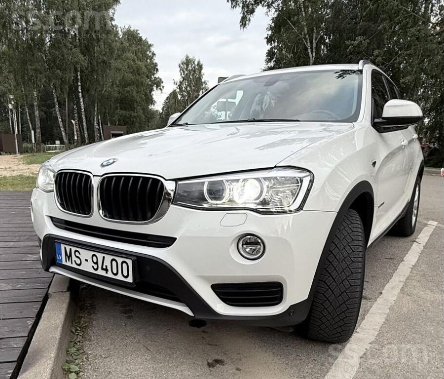 White BMW X3 2016 in Riga, with an engine capacity of 2.00 L and mileage of 128 thousand km for 16400 €, photo 1 on AUTOMOTO.COM.LV