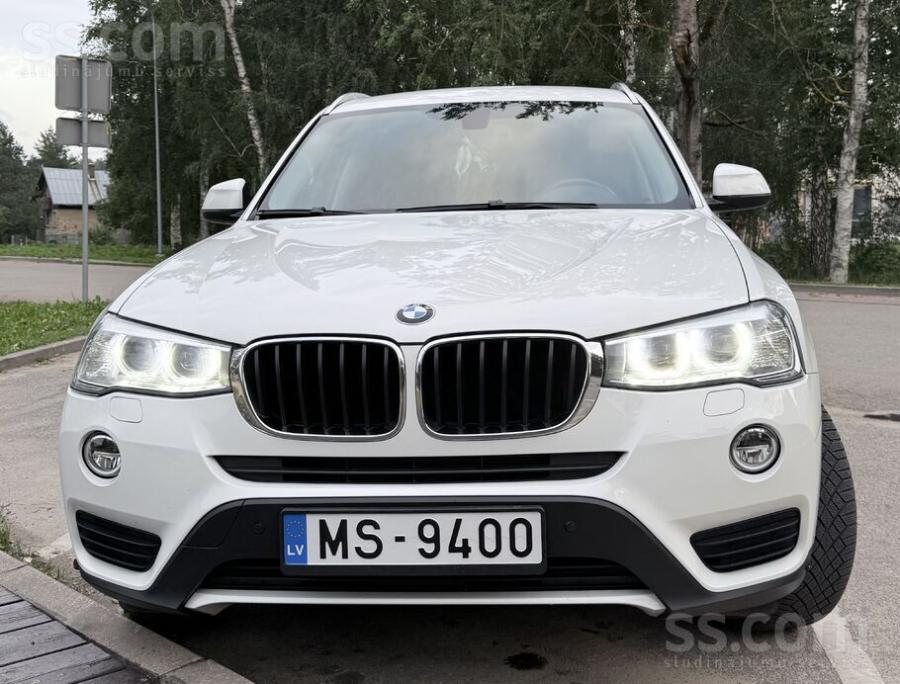 White BMW X3 2016 in Riga, with an engine capacity of 2.00 L and mileage of 128 thousand km for 16400 €, photo 3 on AUTOMOTO.COM.LV