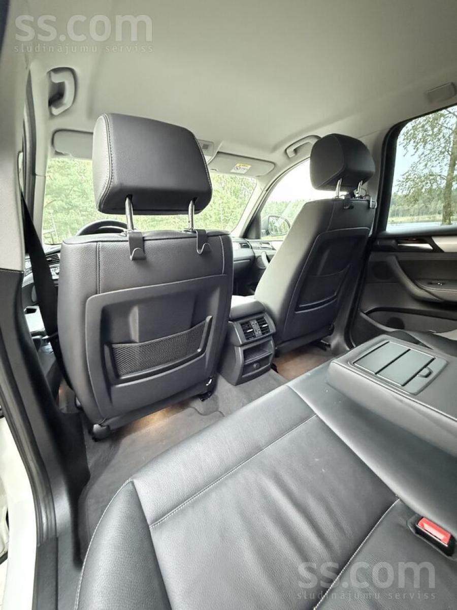 White BMW X3 2016 in Riga, with an engine capacity of 2.00 L and mileage of 128 thousand km for 16400 €, photo 15 on AUTOMOTO.COM.LV