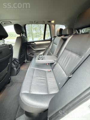 White BMW X3 2016 in Riga, with an engine capacity of 2.00 L and mileage of 128 thousand km for 16400 €, photo 16 on AUTOMOTO.COM.LV