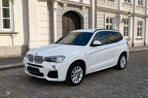 White BMW X3 2016 in Vilnius, with an engine capacity of 3.00 L and mileage of 198 thousand km for 13950 €, photo  on AUTOMOTO.COM.LV