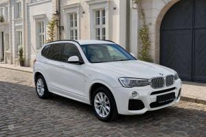 White BMW X3 2016 in Vilnius, with an engine capacity of 3.00 L and mileage of 198 thousand km for 13950 €, photo 3 on AUTOMOTO.COM.LV