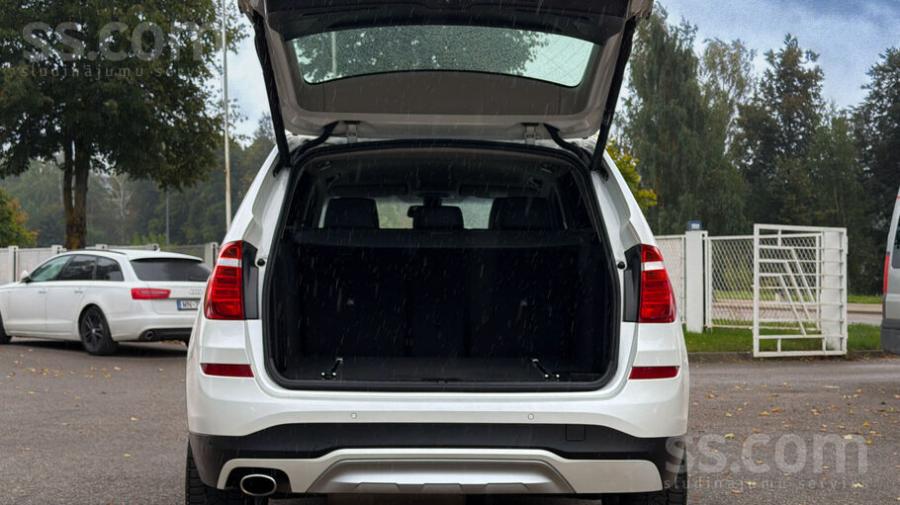 Balts BMW X3 2016 Daugavpils, ar dzinēja tilpumu 2.00 L un nobraukumu 108 tūkst. km par 16750 €, foto 24 vietnē AUTOMOTO.COM.LV