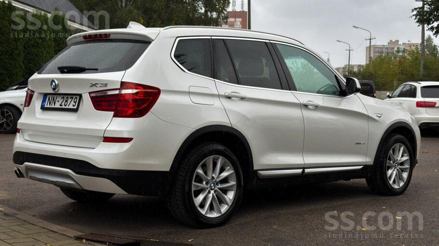 Balts BMW X3 2016 Daugavpils, ar dzinēja tilpumu 2.00 L un nobraukumu 108 tūkst. km par 16750 €, foto 27 vietnē AUTOMOTO.COM.LV