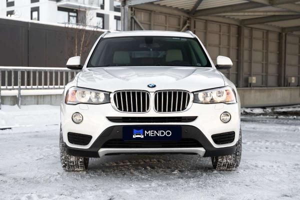 White BMW X3 2017 in Vilnius, with an engine capacity of 2.00 L and mileage of 164 thousand km for 12900 €, photo 7 on AUTOMOTO.COM.LV
