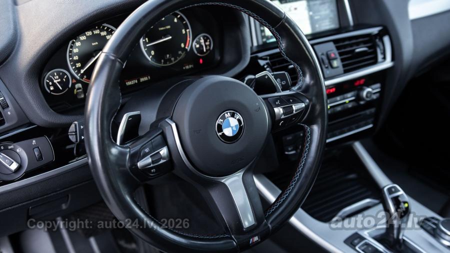 White BMW X3 2017 in Tallinn, with an engine capacity of 3.00 L and mileage of 156 thousand km for 22000 €, photo 8 on AUTOMOTO.COM.LV