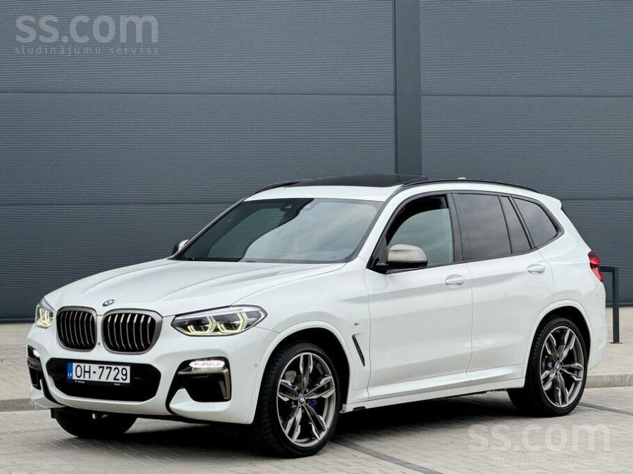 White BMW X3 2017 in Riga, with an engine capacity of 3.00 L and mileage of 0 thousand km for 29900 €, photo 4 on AUTOMOTO.COM.LV