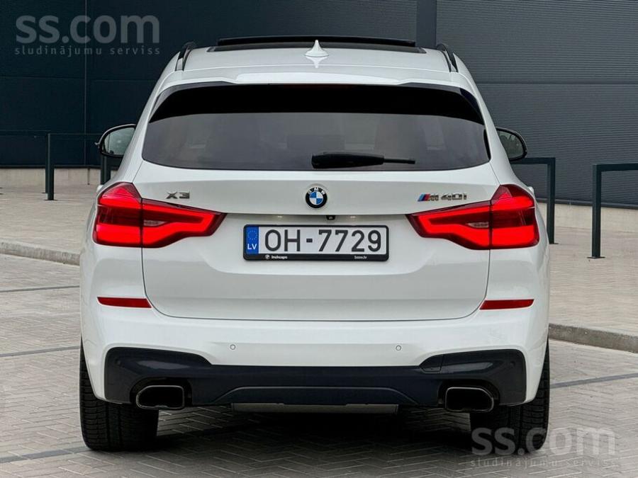 White BMW X3 2017 in Riga, with an engine capacity of 3.00 L and mileage of 0 thousand km for 29900 €, photo 8 on AUTOMOTO.COM.LV