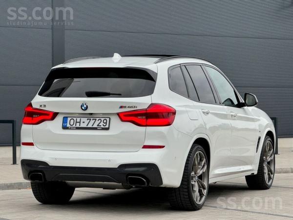 White BMW X3 2017 in Riga, with an engine capacity of 3.00 L and mileage of 0 thousand km for 29900 €, photo 8 on AUTOMOTO.COM.LV