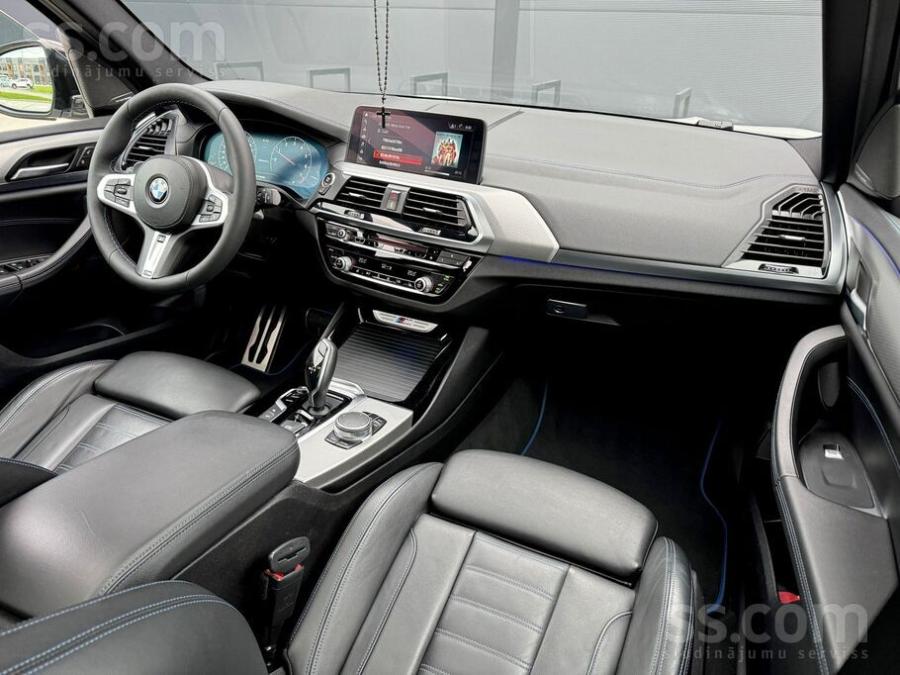 White BMW X3 2017 in Riga, with an engine capacity of 3.00 L and mileage of 0 thousand km for 29900 €, photo 11 on AUTOMOTO.COM.LV