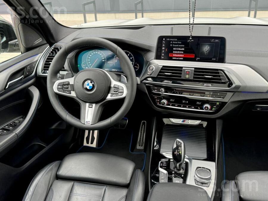 White BMW X3 2017 in Riga, with an engine capacity of 3.00 L and mileage of 0 thousand km for 29900 €, photo 18 on AUTOMOTO.COM.LV
