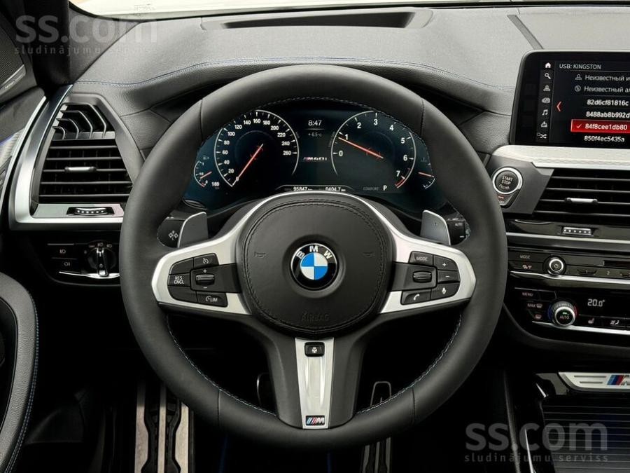 White BMW X3 2017 in Riga, with an engine capacity of 3.00 L and mileage of 0 thousand km for 29900 €, photo 25 on AUTOMOTO.COM.LV
