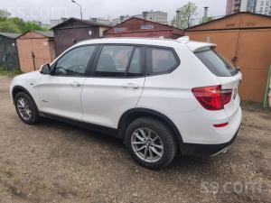 White BMW X3 2017 in Riga, with an engine capacity of 2.00 L and mileage of 25 thousand km for 25900 €, photo 4 on AUTOMOTO.COM.LV