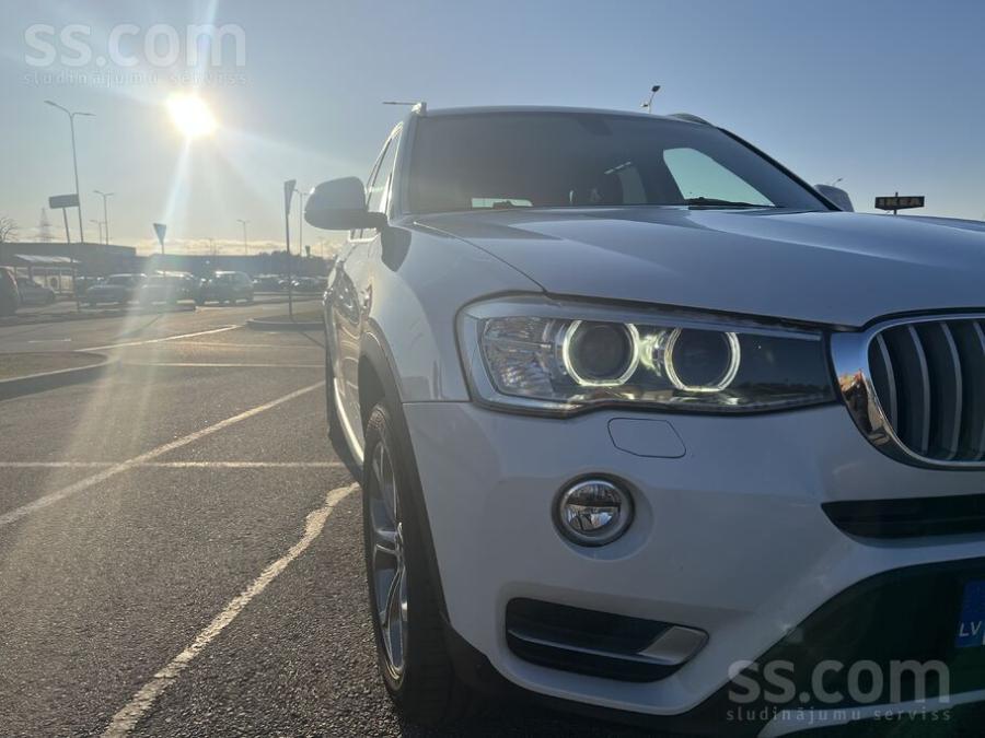 White BMW X3 2017 in Riga, with an engine capacity of 2.00 L and mileage of 195 thousand km for 16500 €, photo 1 on AUTOMOTO.COM.LV