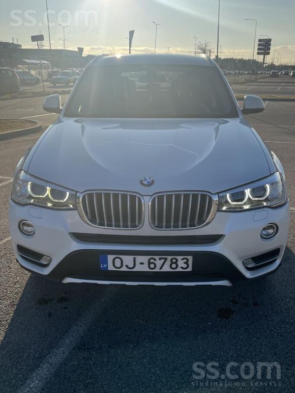 White BMW X3 2017 in Riga, with an engine capacity of 2.00 L and mileage of 195 thousand km for 16500 €, photo 2 on AUTOMOTO.COM.LV