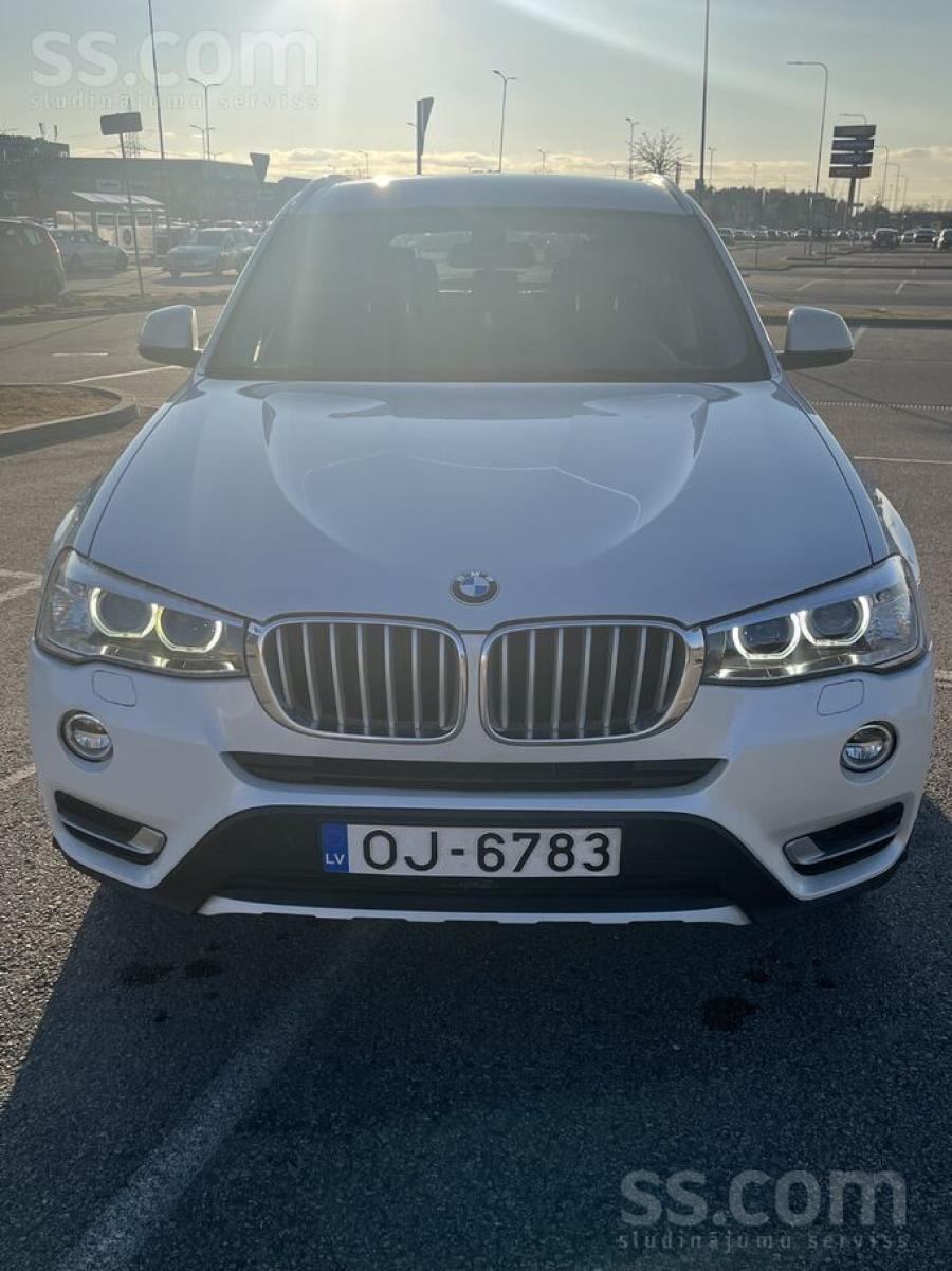 White BMW X3 2017 in Riga, with an engine capacity of 2.00 L and mileage of 195 thousand km for 16500 €, photo 3 on AUTOMOTO.COM.LV