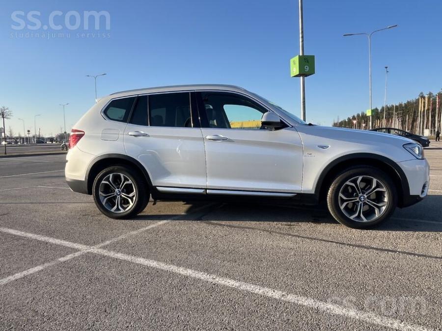 White BMW X3 2017 in Riga, with an engine capacity of 2.00 L and mileage of 195 thousand km for 16500 €, photo 4 on AUTOMOTO.COM.LV