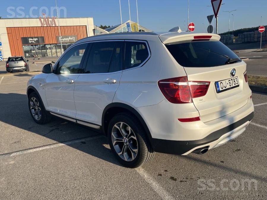 White BMW X3 2017 in Riga, with an engine capacity of 2.00 L and mileage of 195 thousand km for 16500 €, photo 6 on AUTOMOTO.COM.LV