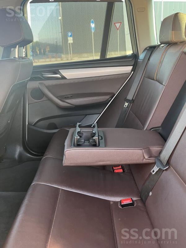 White BMW X3 2017 in Riga, with an engine capacity of 2.00 L and mileage of 195 thousand km for 16500 €, photo 6 on AUTOMOTO.COM.LV