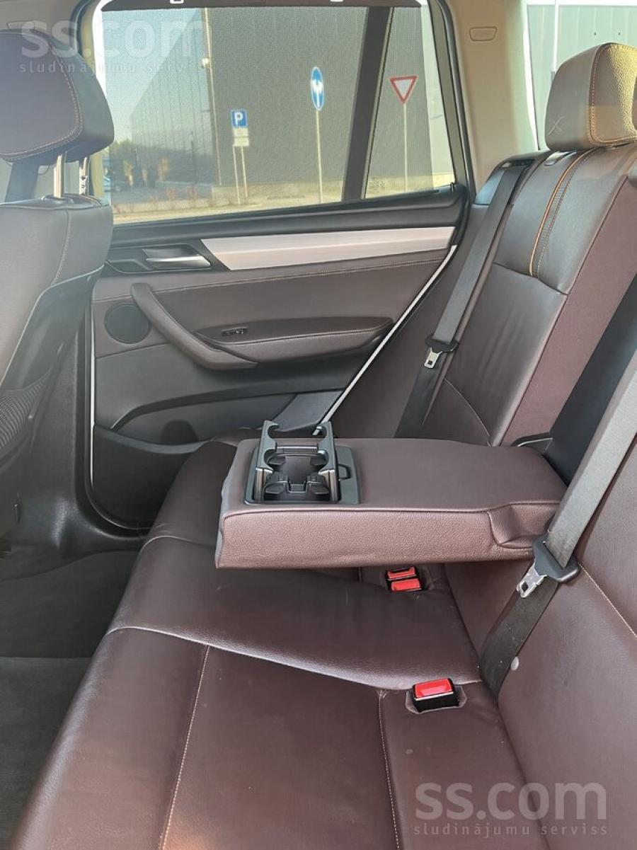 White BMW X3 2017 in Riga, with an engine capacity of 2.00 L and mileage of 195 thousand km for 16500 €, photo 7 on AUTOMOTO.COM.LV