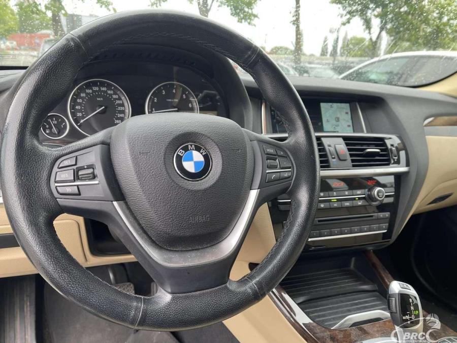 White BMW X3 2017 in Klaipeda, with an engine capacity of 2.00 L and mileage of 118 thousand km for 12900 €, photo 18 on AUTOMOTO.COM.LV