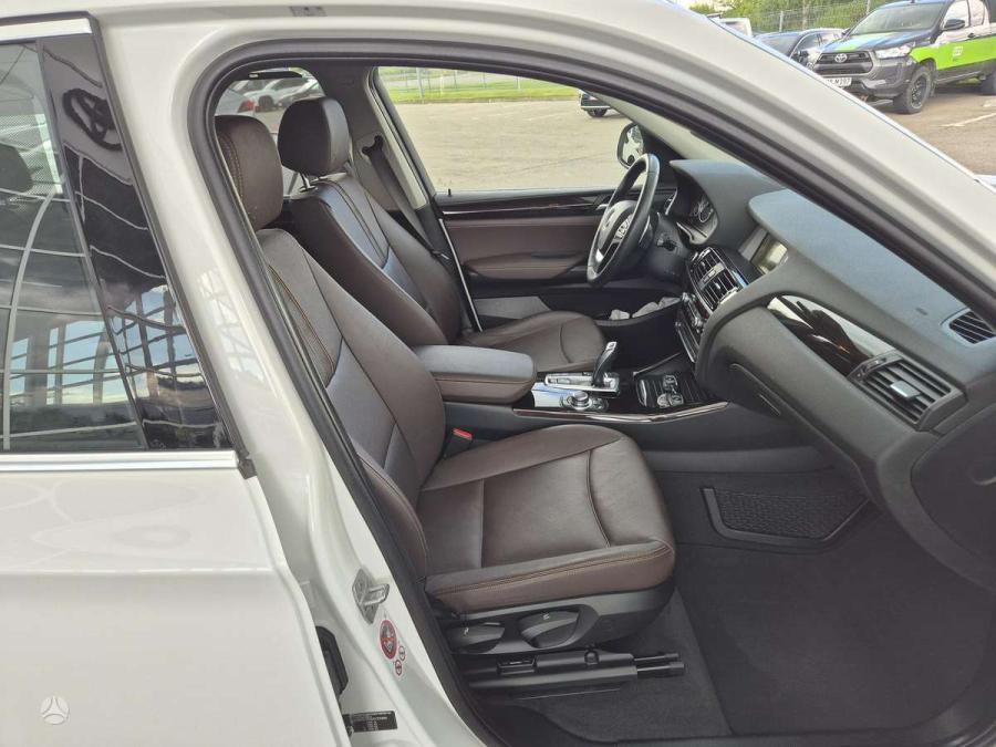 Balts BMW X3 2017 Panevēža, ar dzinēja tilpumu 2.00 L un nobraukumu 194 tūkst. km par 14750 €, foto 18 vietnē AUTOMOTO.COM.LV