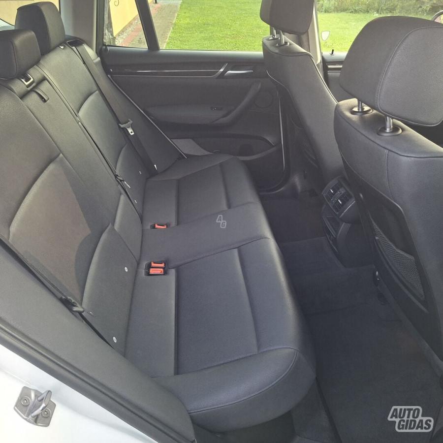 White BMW X3 2017 in Klaipeda, with an engine capacity of 2.00 L and mileage of 227 thousand km for 11300 €, photo 17 on AUTOMOTO.COM.LV