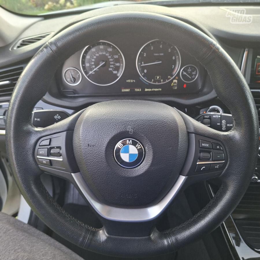 White BMW X3 2017 in Klaipeda, with an engine capacity of 2.00 L and mileage of 227 thousand km for 11300 €, photo 22 on AUTOMOTO.COM.LV