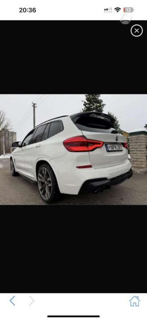 White BMW X3 2018 in Kaunas, with an engine capacity of 3.00 L and mileage of 153 thousand km for 32500 €, photo 3 on AUTOMOTO.COM.LV