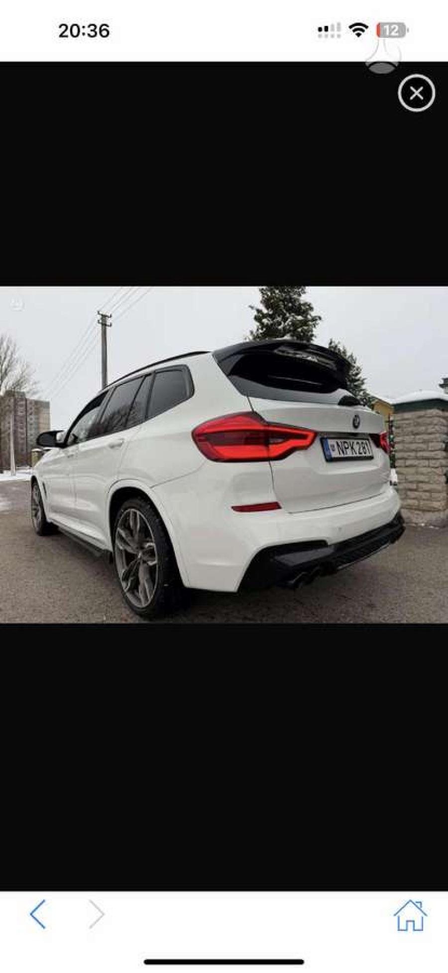 White BMW X3 2018 in Kaunas, with an engine capacity of 3.00 L and mileage of 153 thousand km for 32500 €, photo 3 on AUTOMOTO.COM.LV