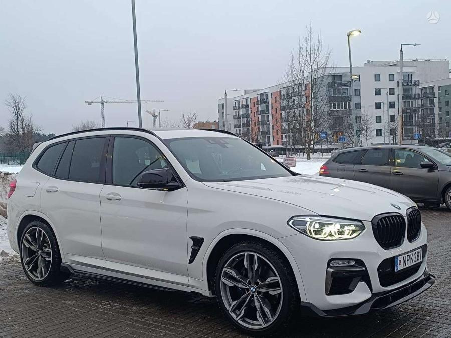 White BMW X3 2018 in Vilnius, with an engine capacity of 3.00 L and mileage of 162 thousand km for 26900 €, photo 2 on AUTOMOTO.COM.LV