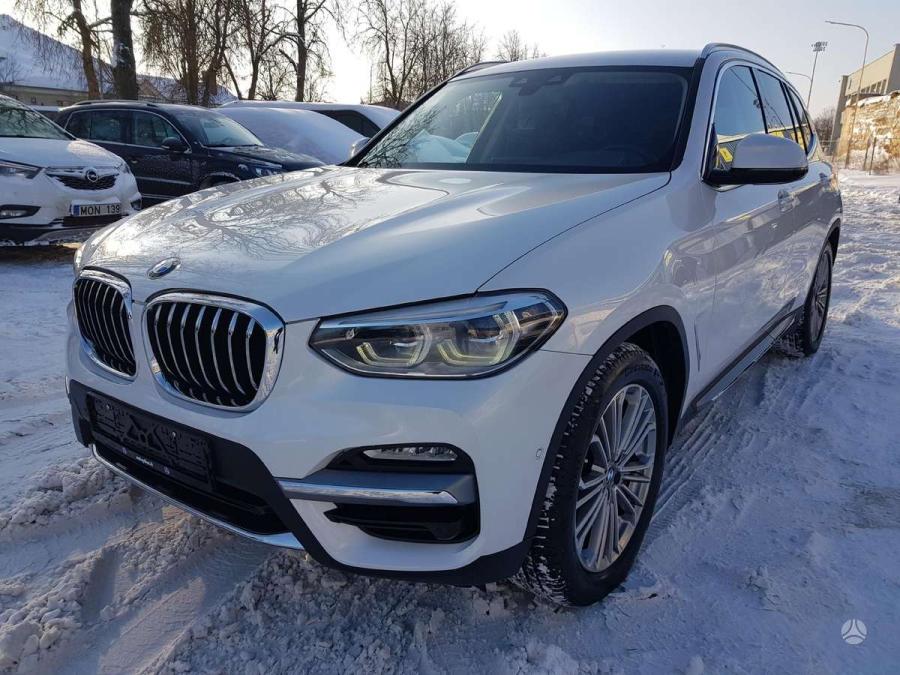Balts BMW X3 2018 Šauļi, ar dzinēja tilpumu 2.00 L un nobraukumu 168 tūkst. km par 23700 €, foto 1 vietnē AUTOMOTO.COM.LV