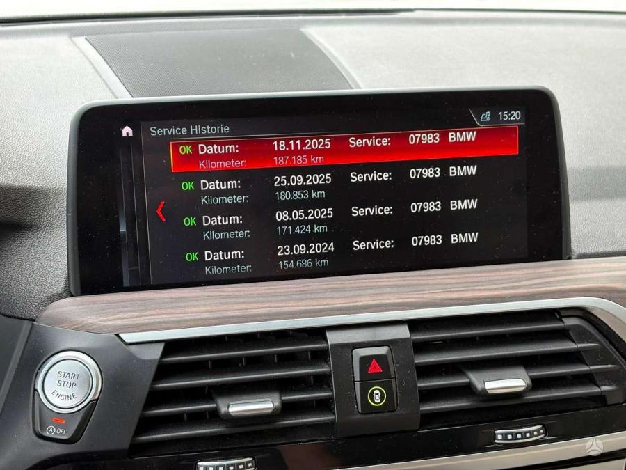 White BMW X3 2018 in Vilnius, with an engine capacity of 2.00 L and mileage of 198 thousand km for 23000 €, photo 27 on AUTOMOTO.COM.LV