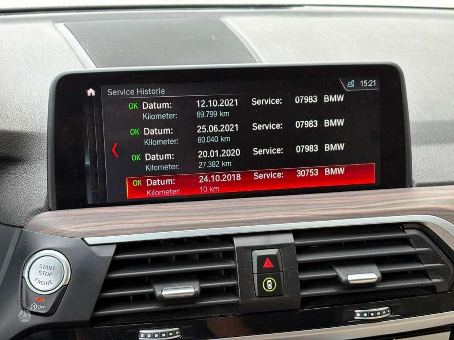White BMW X3 2018 in Vilnius, with an engine capacity of 2.00 L and mileage of 198 thousand km for 23000 €, photo 29 on AUTOMOTO.COM.LV