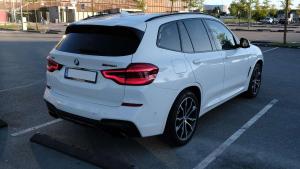 White BMW X3 2018 in Vilnius, with an engine capacity of 3.00 L and mileage of 243 thousand km for 24300 €, photo 6 on AUTOMOTO.COM.LV